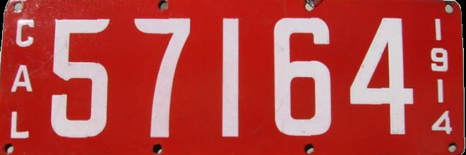 California License Plates