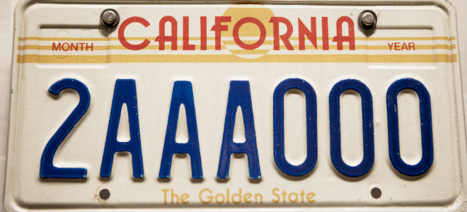 California License Plates